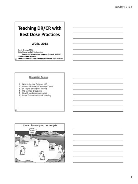 Optimizing Digital Radiography Techniques A Guide To Achieving The Lowest Possible Dose While