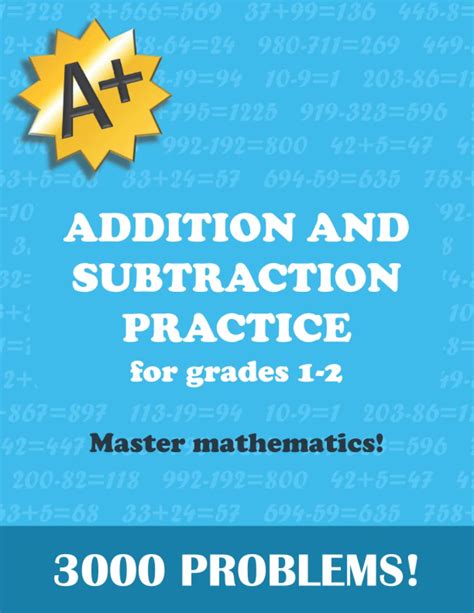 buy addition and subtraction practice for grades 1 2 3000 problems