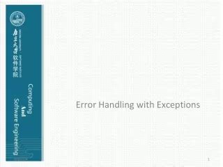 PPT - 17. Python Exceptions Handling PowerPoint Presentation, free download - ID:6302922