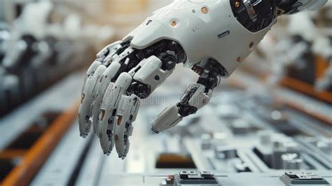 Robotic Arm Performing Manufacturing Tasks In Factory Setting Stock Image Image Of Robotics