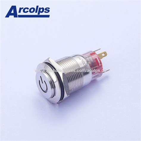 Buy Wholesale China Wholesale Arcolps Rgb Push Button Tri Color Led Switch Metal Push Button
