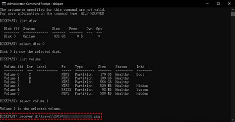 Guide Use The Recover Command In CMD To Recover Deleted Files