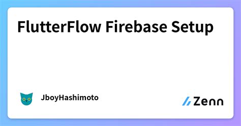 Flutterflow Firebase Setup