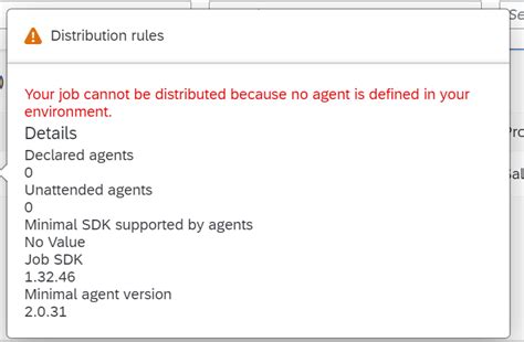 Solved Sap Build Your Job Cannot Be Distributed Because Sap