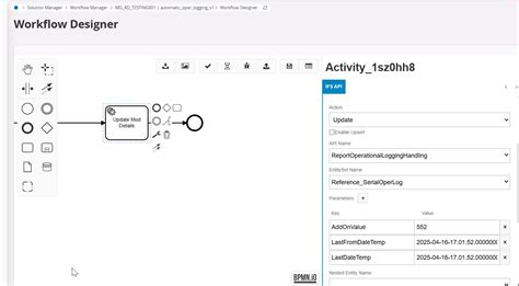Using A Workflow To Update Report Operational Log Records IFS Community