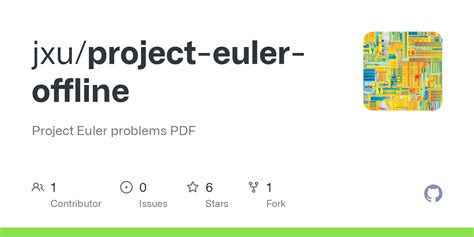 GitHub Jxu Project Euler Offline Project Euler Problems PDF