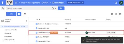 check out a document create a draft version aodocs knowledge base