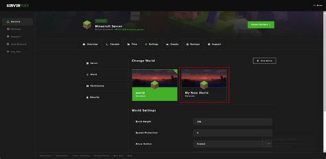 How Do I Change World On A Minecraft Server ServerFlex