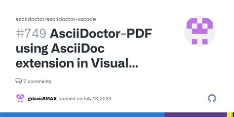 asciidoctor pdf using asciidoc extension in visual source code unable