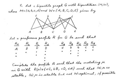 Solved 1 Let A Bipartite Graph G With Bipartition Mw