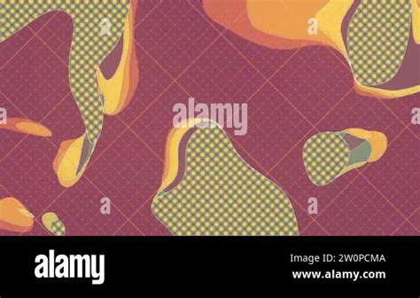 Topographic Multi Colored Map Motion Graphic Design 3d Rendering Loop Animation Stock Video