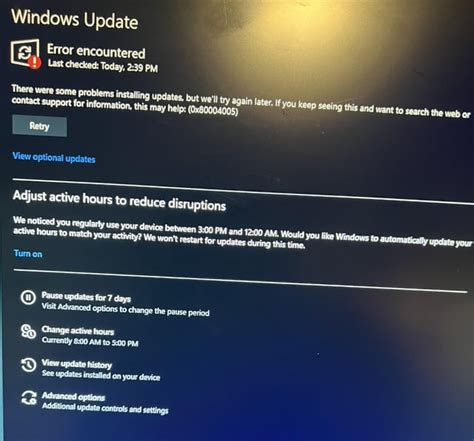 Windows 11 Update Error R Pcbuild