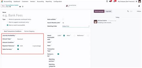 Rule To Match Invoicesbills Odoo 17 Accounting Book