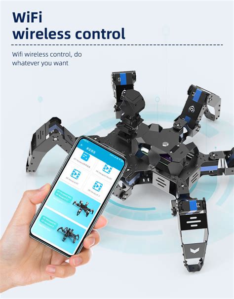 Hexapod Raspberry Pi Ai Bionic Robot With Real Time Video Transmission