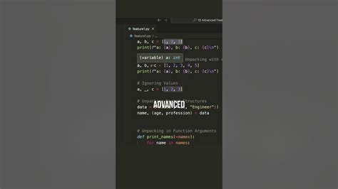 how does unpacking variables work in python youtube