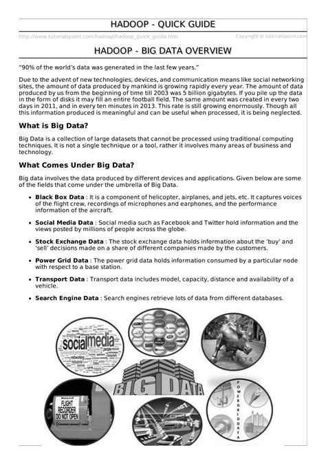 SOLUTION Hadoop Quick Guide Studypool