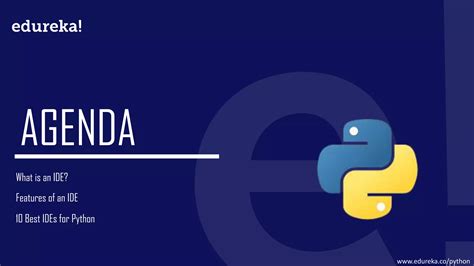Top 10 Ides For Python Edureka Ppt
