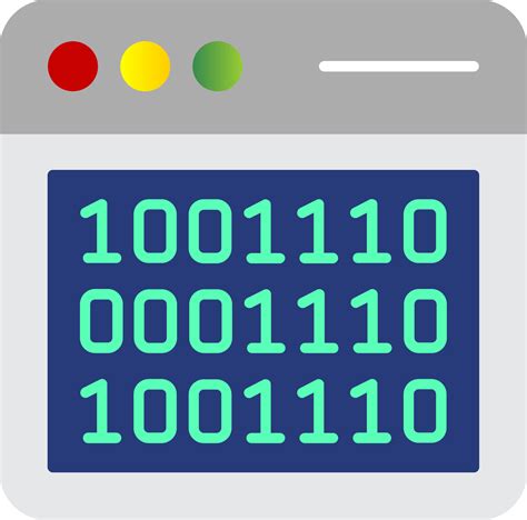 Binary Code Flat Gradient Icon 42180998 Vector Art At Vecteezy