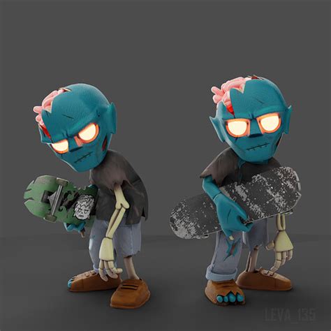 Skate Zombie Finished Projects Blender Artists Community