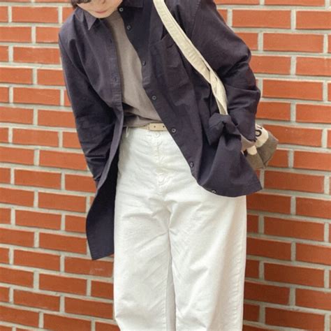 Sa 옥스포드 레귤러 칼라 미들 셔츠 뉴스 Muji