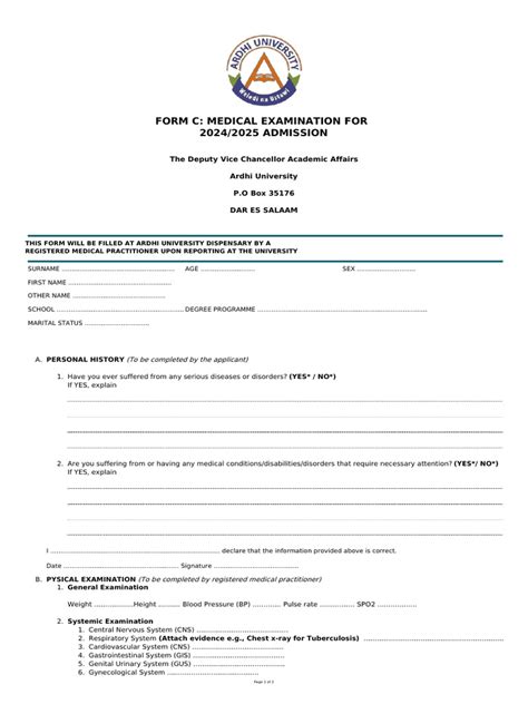 medical forms pdf physical examination clinical medicine