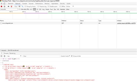 Getting Data From Ajax Response JavaScript SitePoint Forums Web