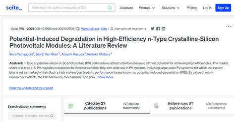Potential‐induced Degradation In High‐efficiency N‐type Crystalline‐silicon Photovoltaic Modules