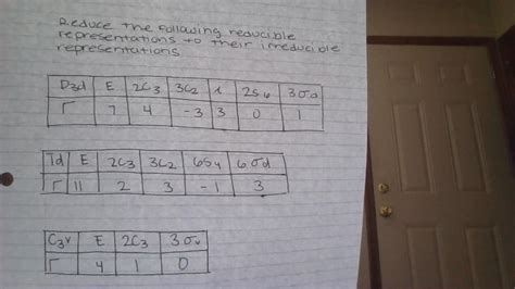 Solved Reduce The Following Reducible Representations To