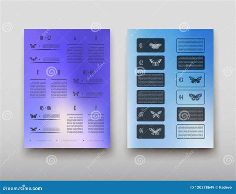 Leaflet Cover Infographics Presentation Abstract Geometric Background
