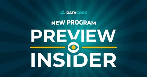 Pierre Pradon On Linkedin Introducing Datacore Preview Insider Program