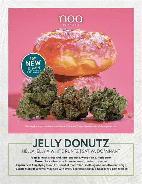 Jelly Donutz Weed Strain Noa Botanicals