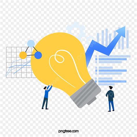 만화 일러스트 선 전구 차트 정보 레이션 온라인 협력 업무 Png 일러스트 및 Psd 이미지 무료 다운로드 Pngtree