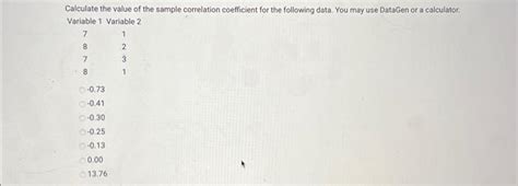Solved Calculate the value of the sample correlation | Chegg.com