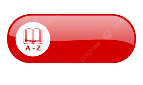 Dictionary Red Web Glossy Icon Alphabet Reading Learn E Book PNG Transparent Image And