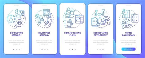 Blue Gradient Onboarding Mobile App Screen For Stakeholders In The