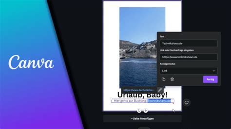 Canva Link einfügen Tutorial