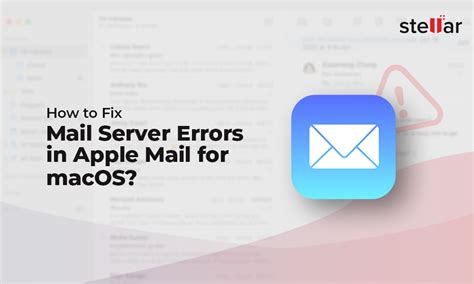 how to fix mail server errors in apple mail for macos