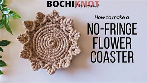 Bohemian Macrame Coaster DIY Tutorial