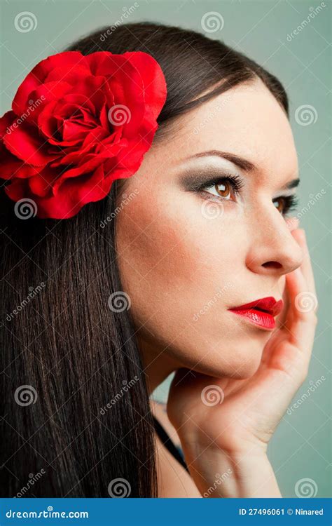 Beautiful Spanish Girl Stock Image Image Of Copyspace 27496061