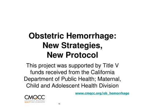 Ppt Obstetric Hemorrhage Event Planning And Training Powerpoint