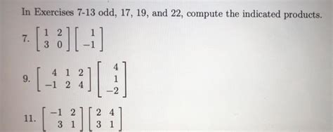 Solved In Exercises Odd And Compute The Chegg Com