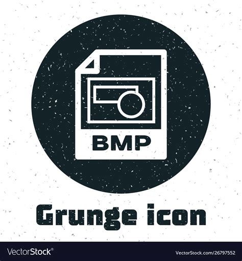 Grunge Bmp File Document Download Button Icon Vector Image