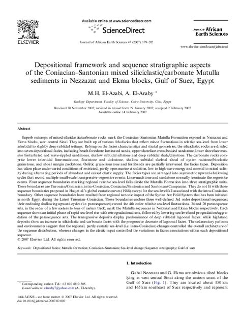 Pdf Depositional Framework And Sequence Stratigraphic Aspects Of The Coniaciansantonian Mixed