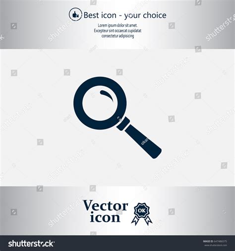 Vector Magnifying Glass Stock Vector Royalty Free 647486575