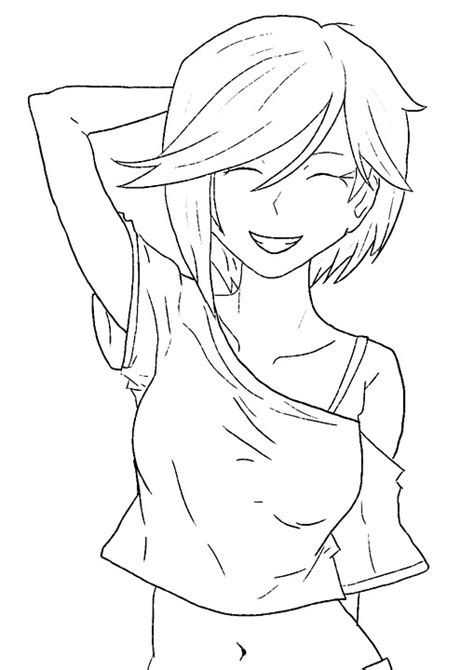 Gambar Sketsa Kartun Cewek