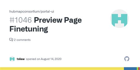 Preview Page Finetuning · Issue 1046 · Hubmapconsortiumportal Ui · Github