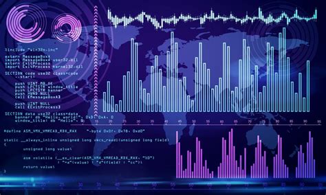 Premium Photo Abstract Glowing Programming Backdrop Software And