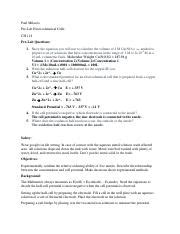 Ch 118 Pre Lab Electronic Chempdf Paul Milazzo Pre Lab