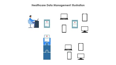 Healthcare Data Management Illustration Ppt Presentation