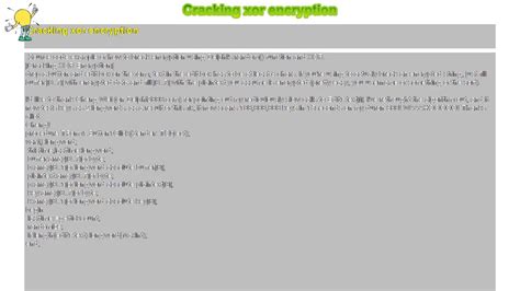 how to cracking xor encryption youtube